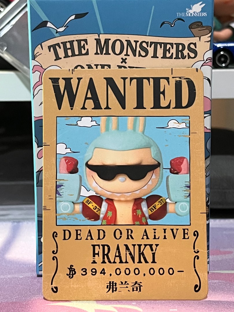 LABUBU X ONE PIECE FRANKY, Hobbies & Toys, Toys & Games on Carousell