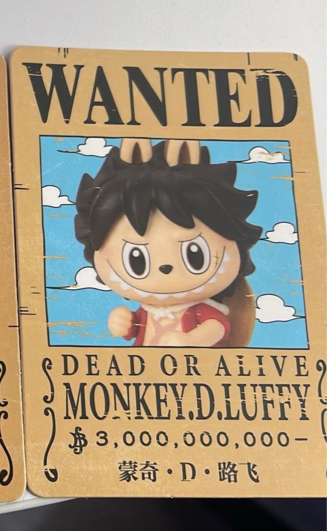 Labubu x One piece (Monkey D luffy), Hobbies & Toys, Toys & Games on ...