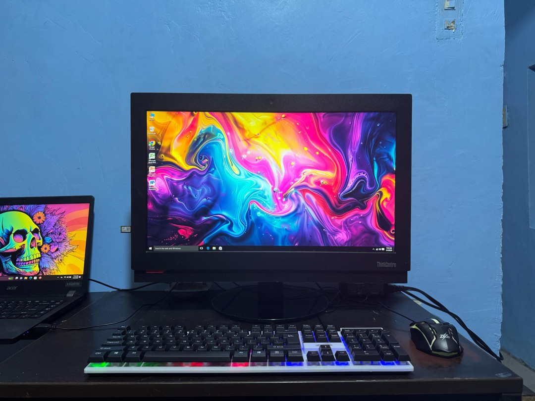 Lenovo All in One PC Intel core i5-7400 3.0GHZ 7th Gen 8GB Ram 128GB M ...