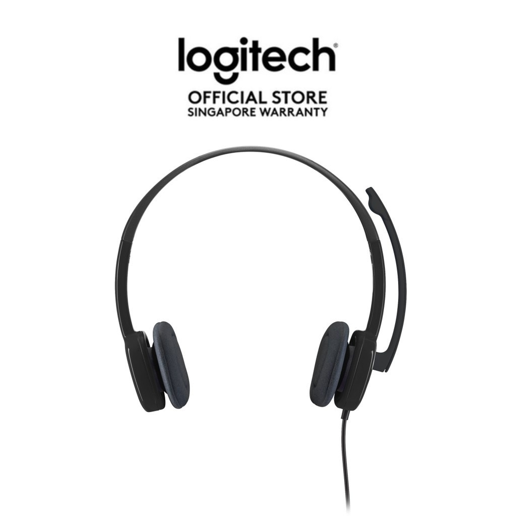Logitech H151 Stereo Headset with Noise-Cancelling Mic, Audio ...