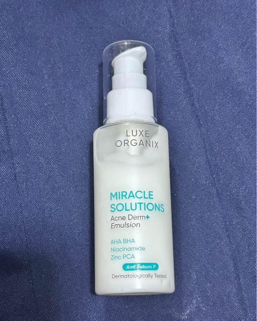 Luxe Organix Miracle Solutions Acne Derm Emulsion, Beauty & Personal ...