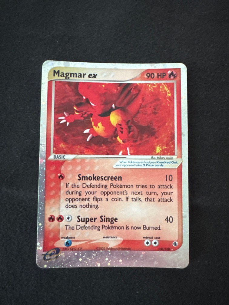 Magmar ex Ruby and Sapphire, Hobbies & Toys, Toys & Games on Carousell