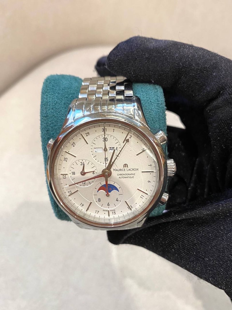 MAURICE LACROIX LES CLASSIQUES CHRONOGRAPH PERPETUAL CALENDER MOON FACE ...