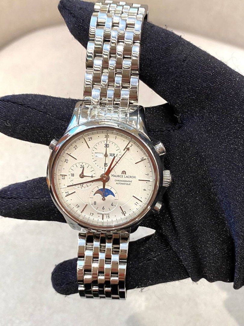 MAURICE LACROIX LES CLASSIQUES CHRONOGRAPH PERPETUAL CALENDER MOON FACE ...
