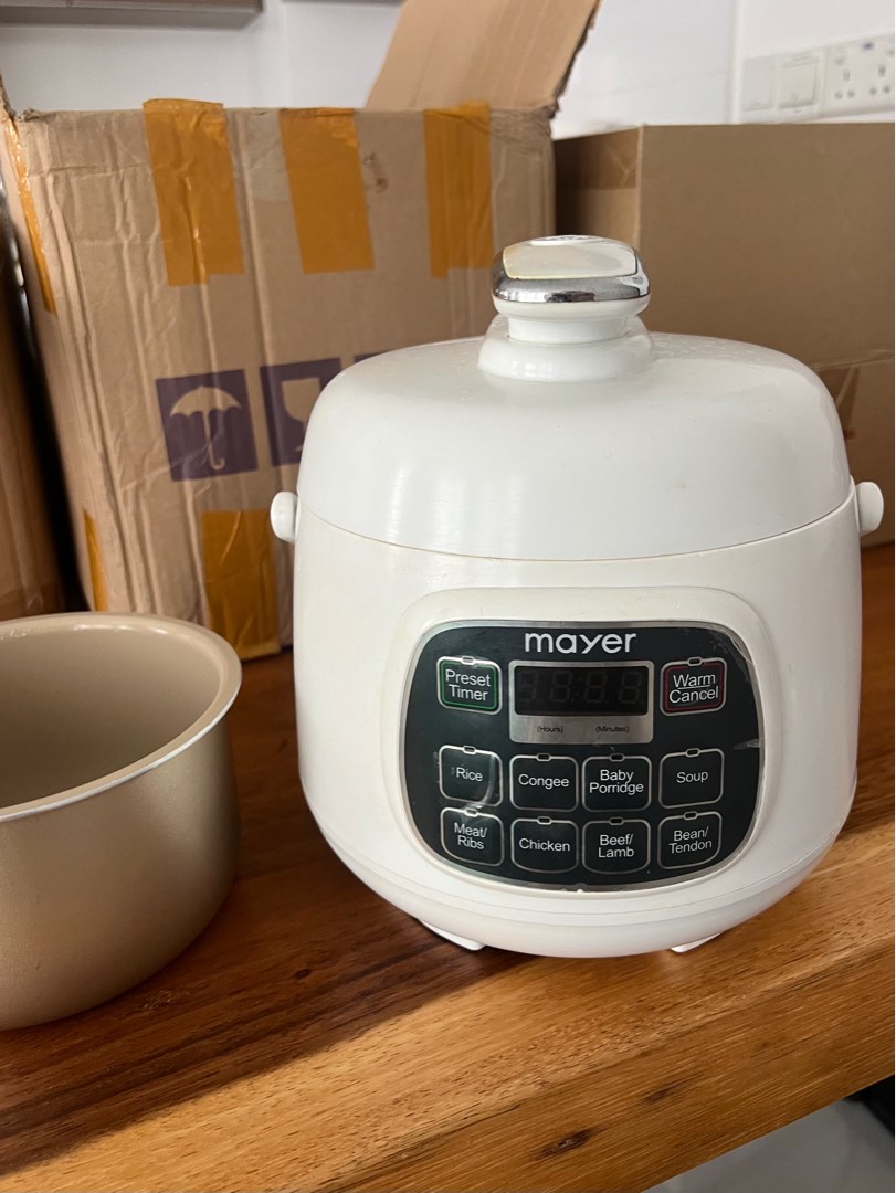 Mayer Pressure Multi Rice Cooker White, TV & Home Appliances, Kitchen ...
