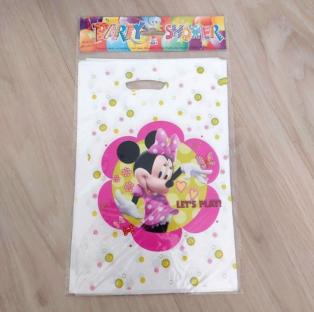 Minnie Mouse Gift Bags Children Birthday Party Door Gift Packaging Loot ...