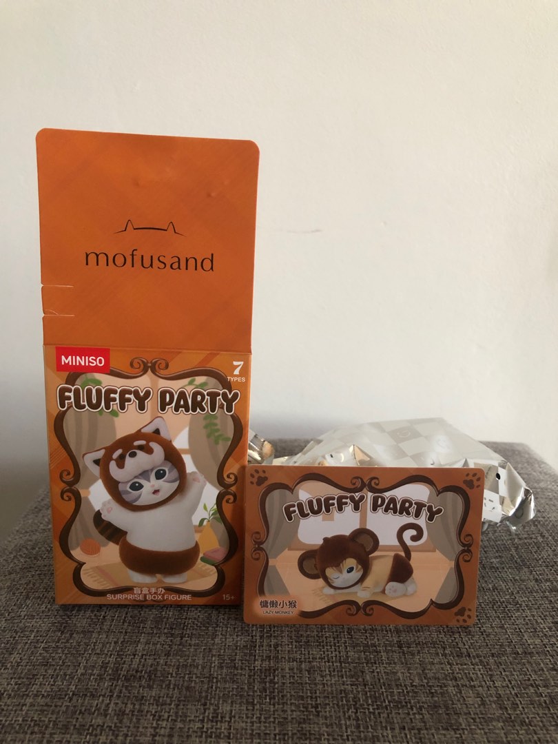Mofusand Fluffy Party Blind Box Monkey Figurine, Hobbies & Toys, Toys ...