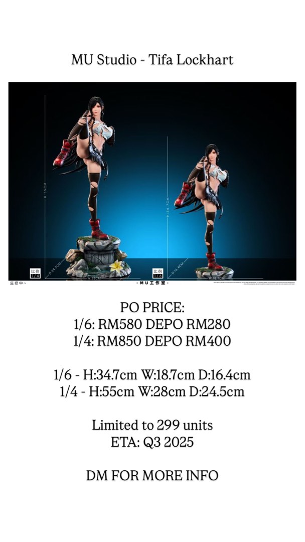 MU Studio - Tifa Lockhart, Hobbies & Toys, Toys & Games on Carousell