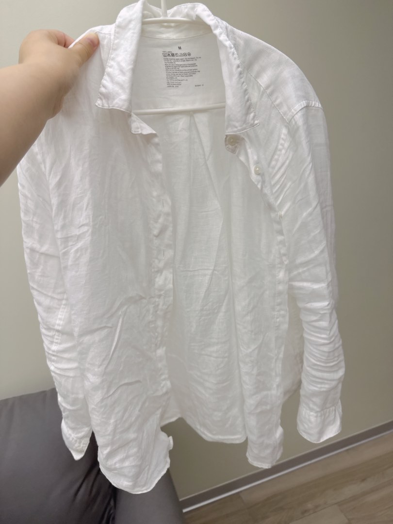 MUJI 100 % LINEN, Women's Fashion, Tops, Shirts on Carousell