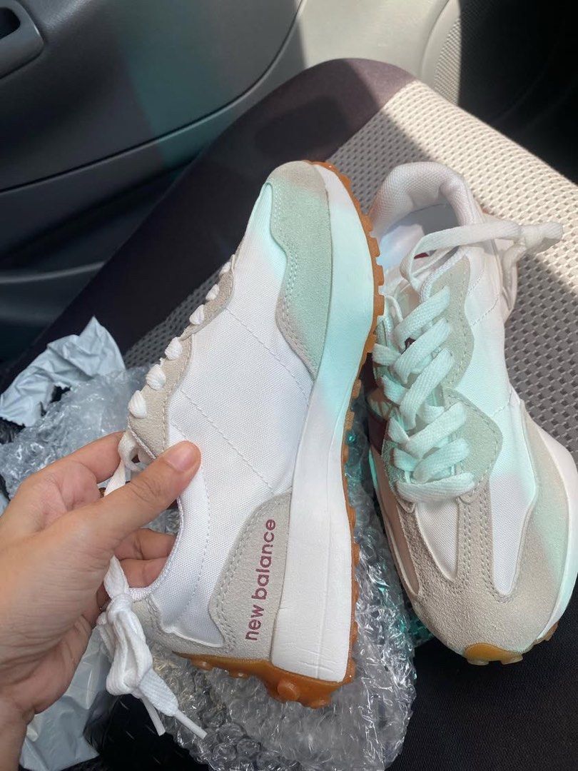 New Balance 327 Maroon, Women's Fashion, Footwear, Sneakers on Carousell