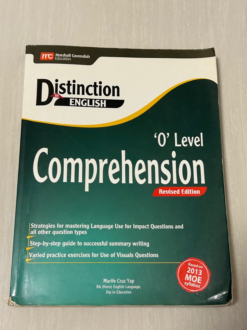 O Level Comprehension (Distinction in English), Hobbies & Toys, Books & Magazines, Assessment ...