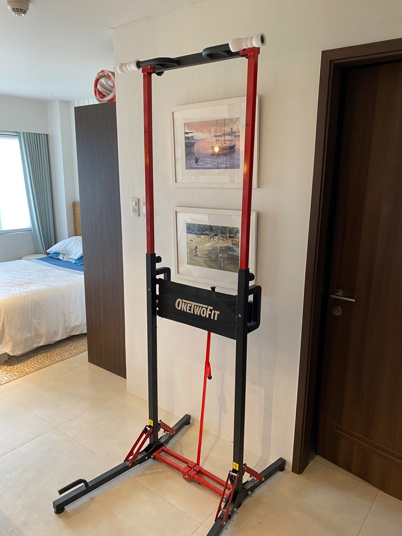 One Two Fit Multifunctional Pull-Up Bar Station Gym, Sports Equipment ...