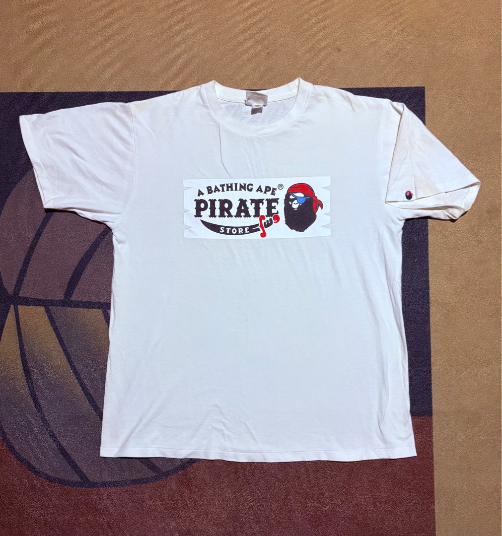 Original Bape x Pirate, Men's Fashion, Tops & Sets, Tshirts & Polo ...