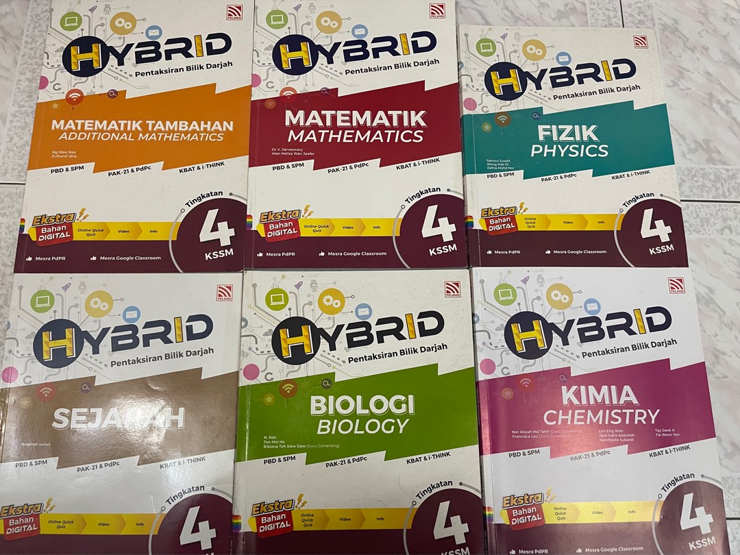 (Bundle) PELANGI HYBRID SPM FORM 4 EXERCISE BOOK KSSM (matematik ...