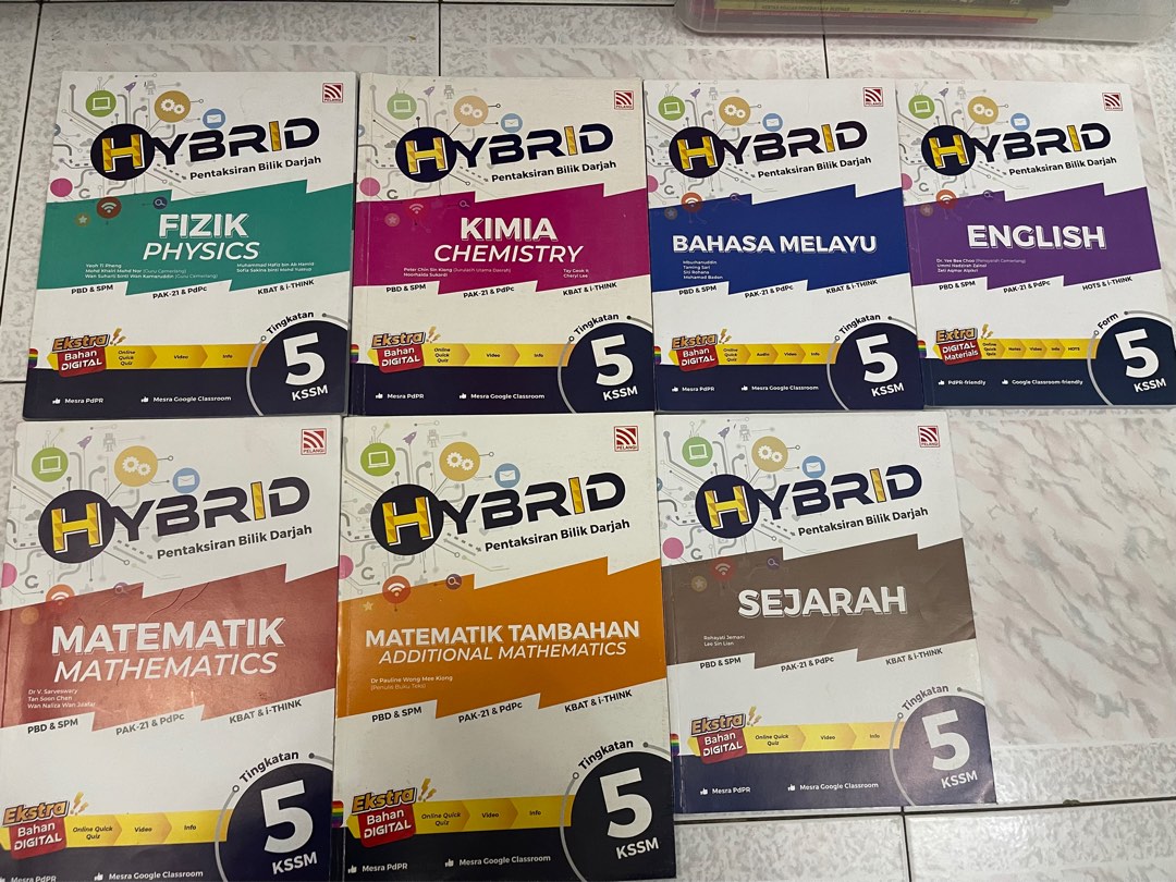 (Bundle) PELANGI HYBRID SPM FORM 5 EXERCISE BOOK KSSM (matematik ...