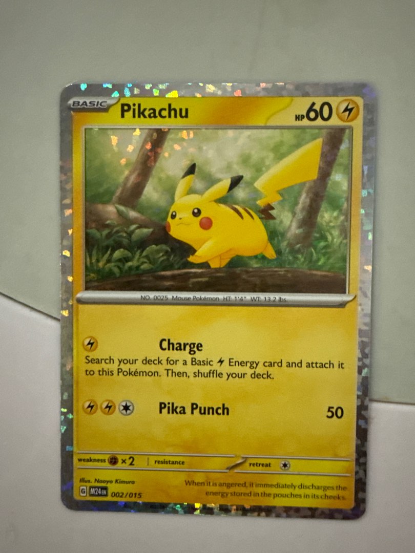 Pikachu card, Hobbies & Toys, Toys & Games on Carousell