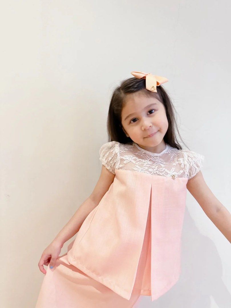 Pleated Willow Kids in peach by Chinonet Kita, Babies & Kids, Babies ...