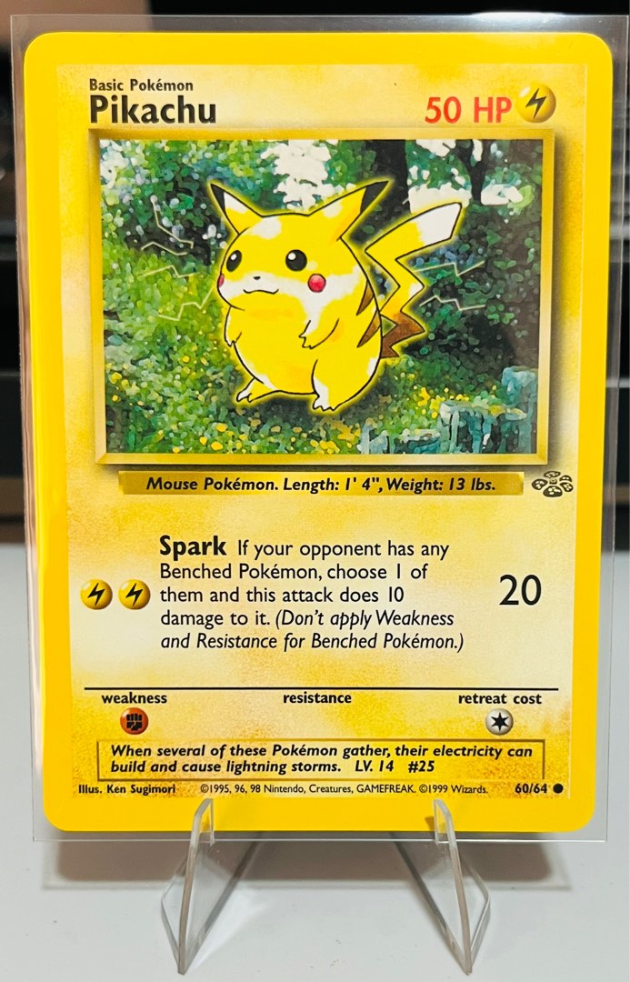 Pokemon Jungle - Pikachu (60/64), Hobbies & Toys, Toys & Games on Carousell