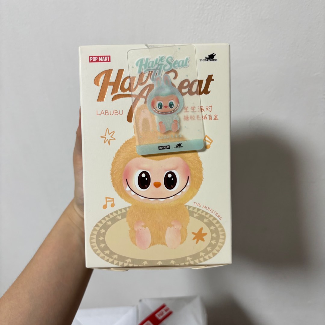 POPMART Labubu Have A Seat Ququ ORIGINAL 100%, Toys & Collectibles, Mainan di Carousell