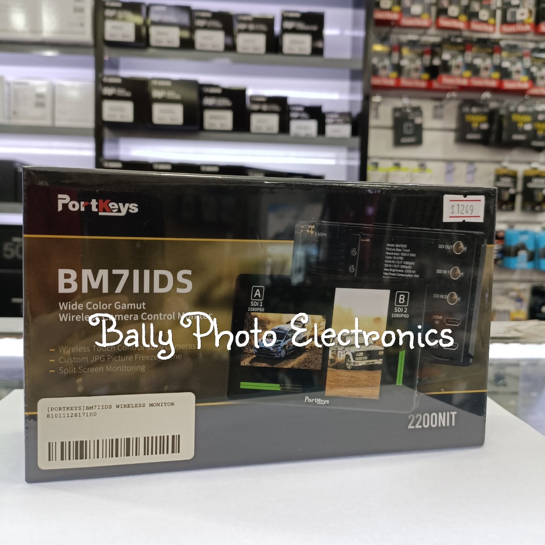 PORTKEYS BM7 II DS 7" High-Bright Monitor with Wireless Camera Control ...