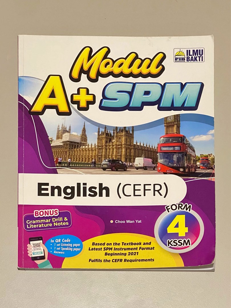 Preloved Book: MODUL A+ SPM ENGLISH (CEFR) TINGKATAN 4, Hobbies & Toys, Books & Magazines ...