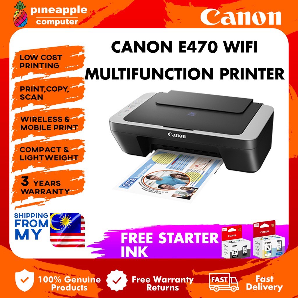 Printer Canon E470, Computers & Tech, Printers, Scanners & Copiers on ...