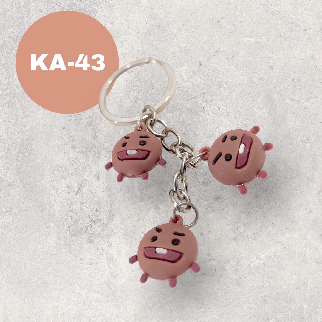📣[PROMO BUY 1 GET 1 FREE] Shooky BT21 Keychain, Cute Cartoon Character ...