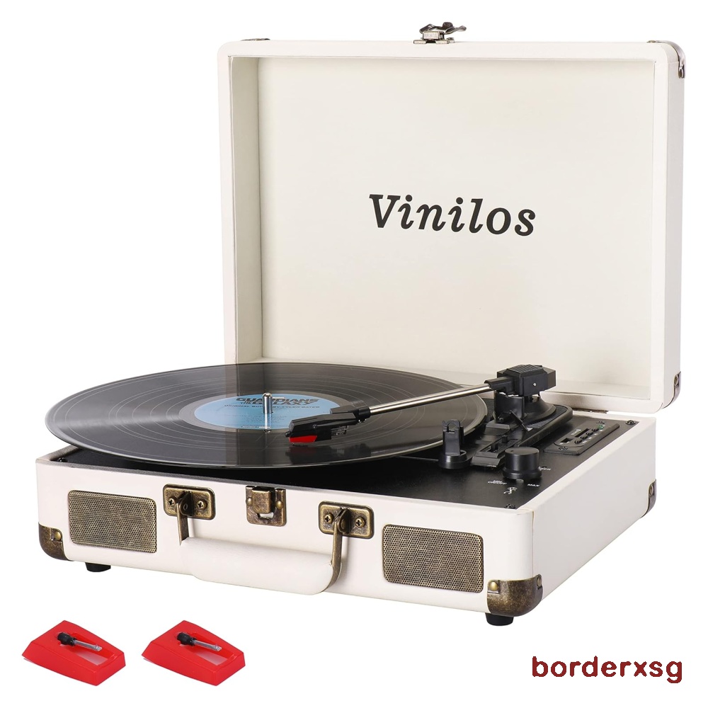 Record Player for Vinyl with Built-in Speakers Bluetooth Output,3 Speed ...