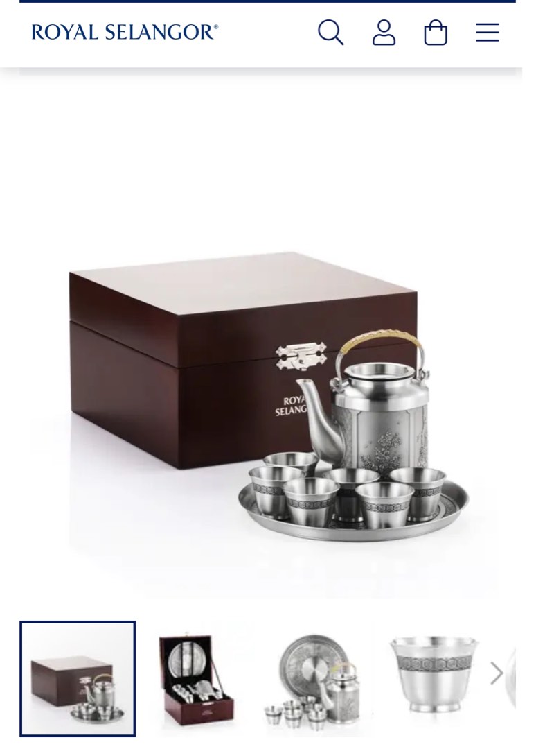 ROYAL SELANGOR - Four Season Tea set, Furniture & Home Living ...