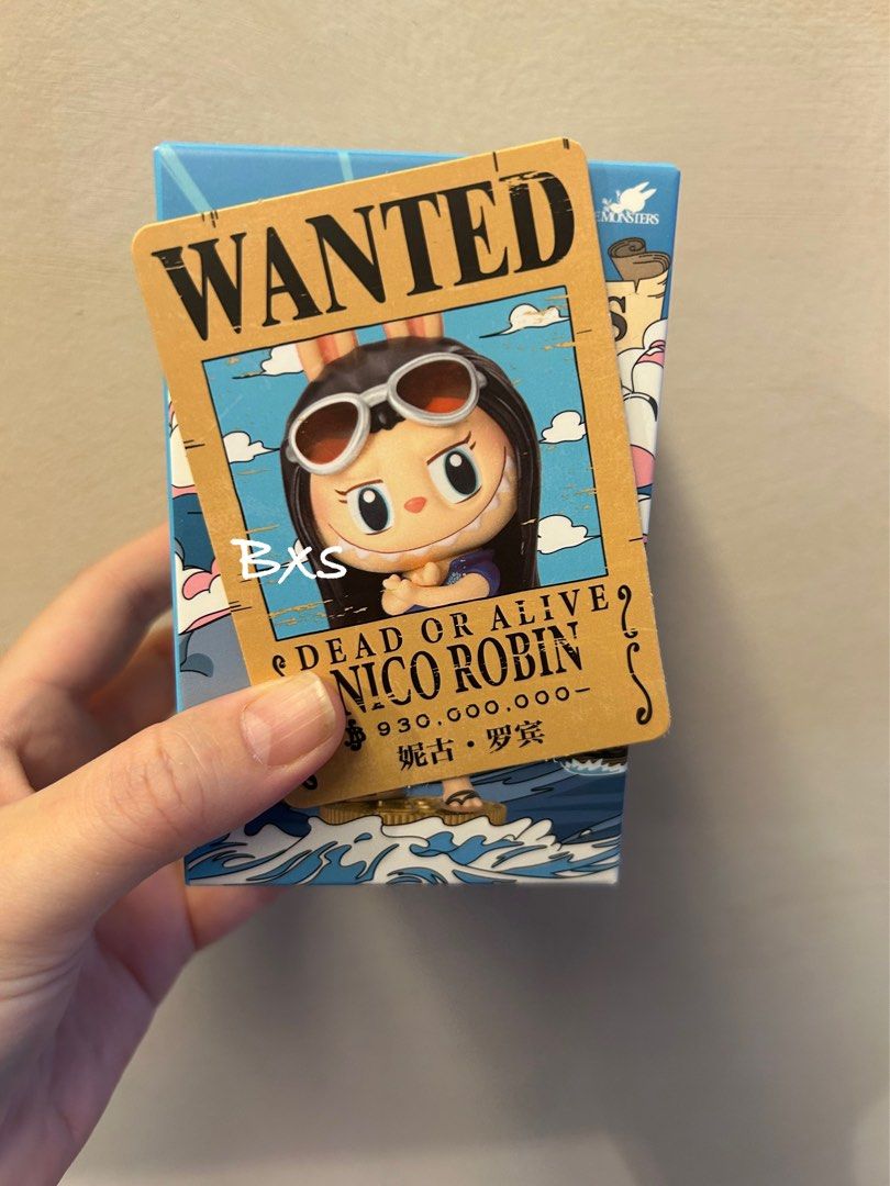 Sealed foil Authentic popmart one piece the monster Labubu Nico robin ...