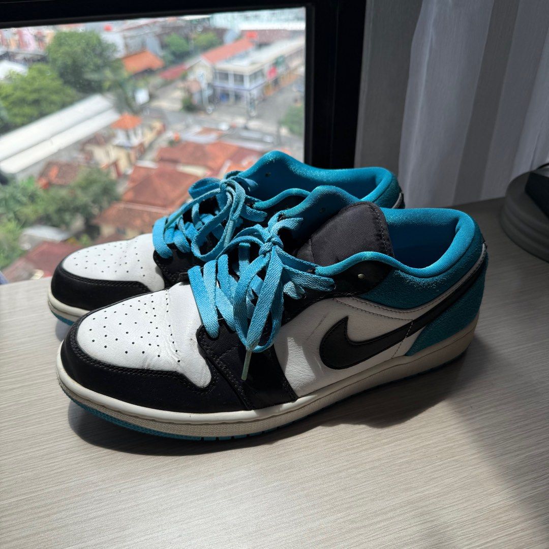 Sepatu Nike Air Jordan 1 Low Laser Blue Second Original Kick Avenue ...