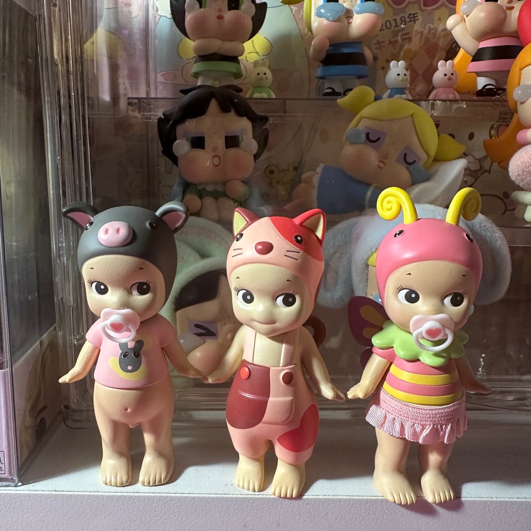 Sonny Angel Bugs World Butterfly, Lucky Pink Cat & Chocopig set ...