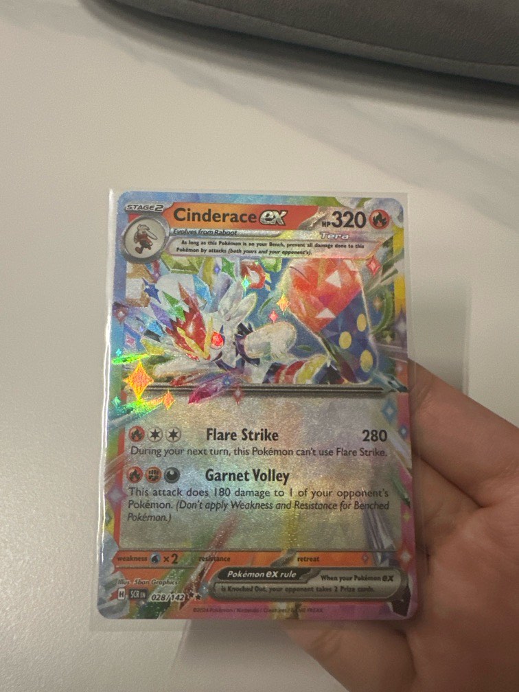 Stellar Crown Cinderace EX, Hobbies & Toys, Toys & Games on Carousell