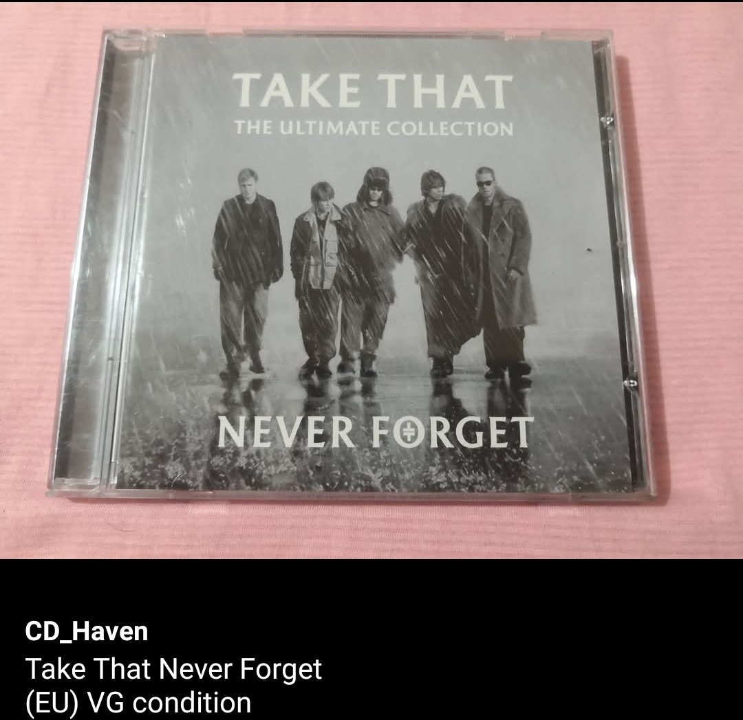 Take That Never Forget CD (unsealed), Hobbies & Toys, Music & Media ...