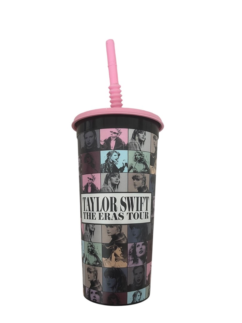 Taylor Swift The Eras Tour Collage Tumbler with Straw, Furniture & Home ...