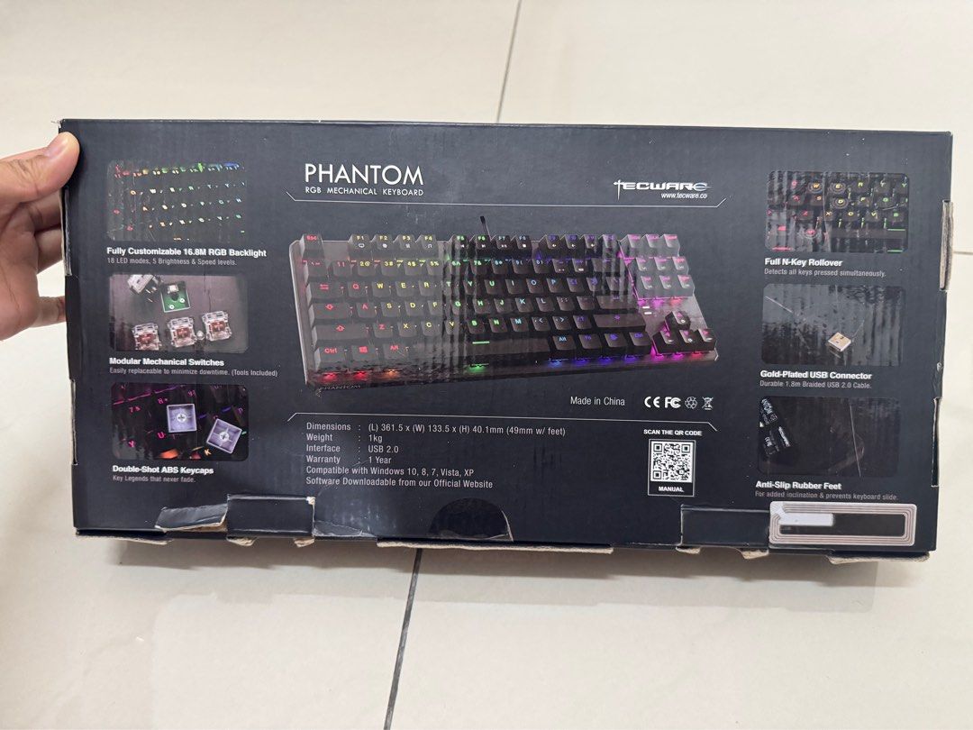 Tecware Phantom RGB Keyboard, Computers & Tech, Parts & Accessories ...