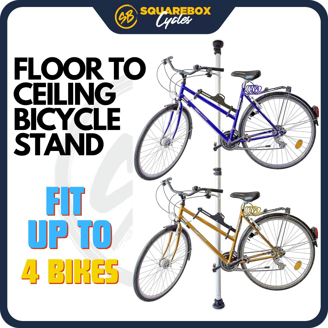 Telescopic Bike Rack Alloy With Alloy Hook 1.7 M To 4.0 M Bicycle Tower ...