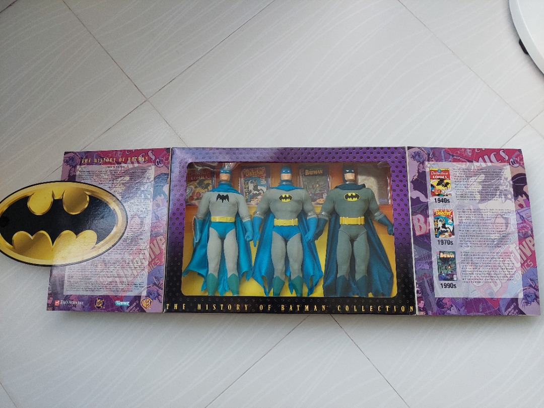 The History of Batman Collection 3-Pack 12" Figures Schwarz Kenner VTG ...