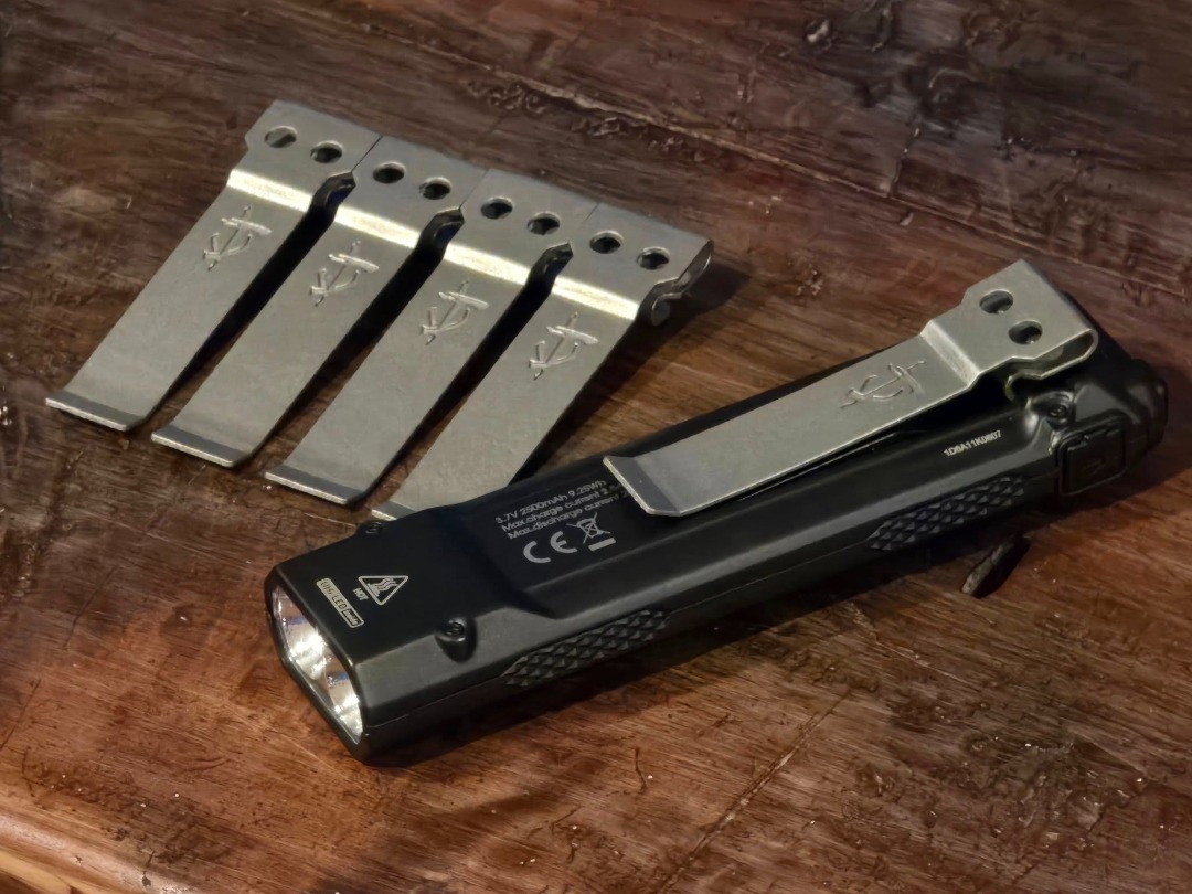 Nitecore EDC29 Titanium Deep pocket carry clip, Car Accessories ...