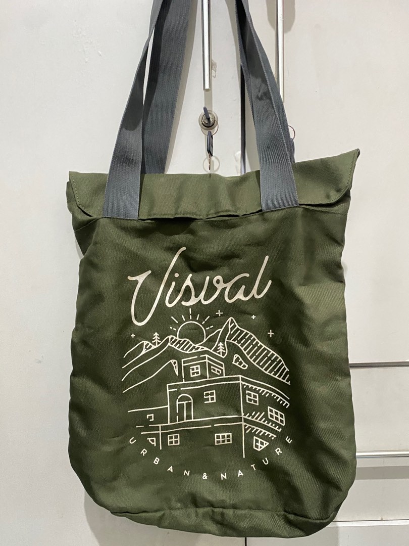 totebag visval, Fesyen Pria, Tas & Dompet , Tas Kantor di Carousell