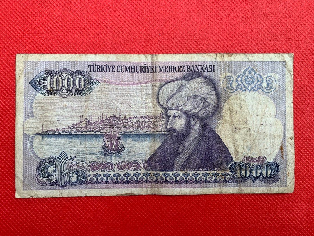 Turkey 1000 Lira 1970 Banknote, Hobbies & Toys, Collectibles ...