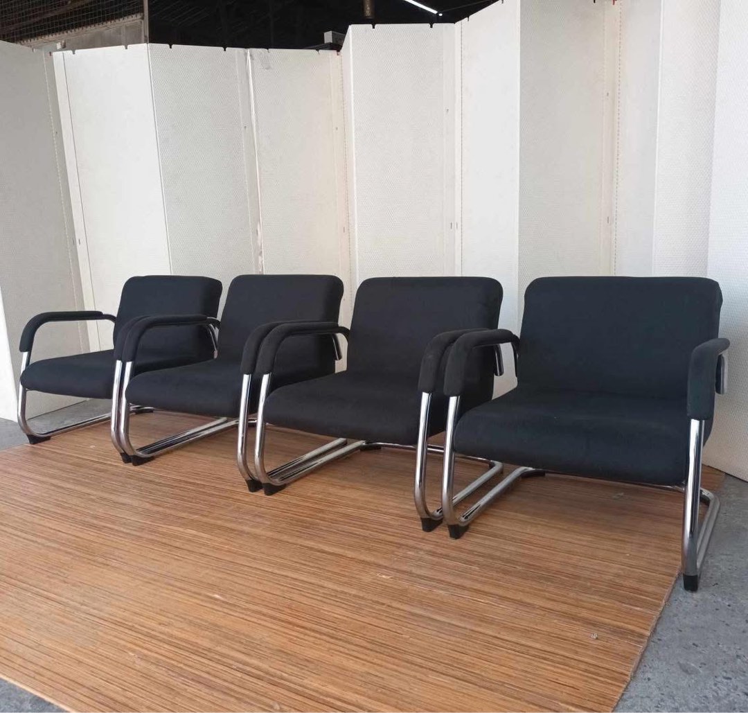 Uchida Black Leather, Furniture & Home Living, Furniture, Chairs on ...