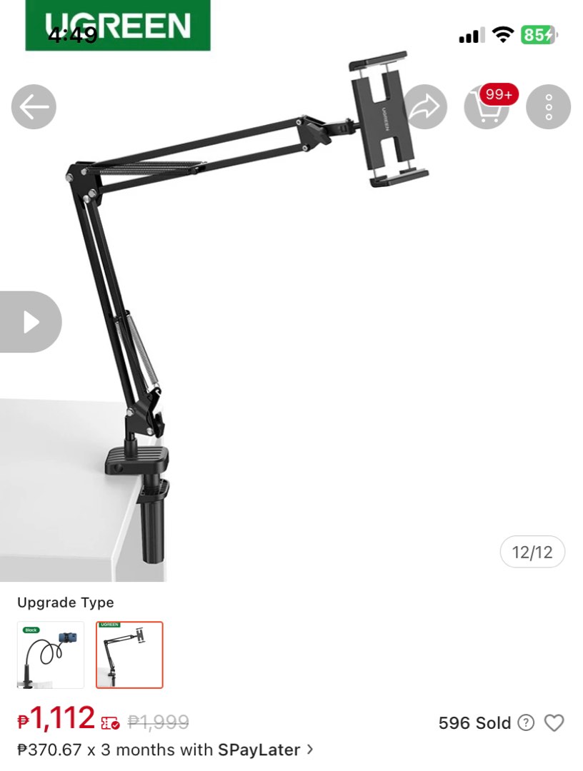 UGREEN Universal Holder with Flexible Long Arm, Mobile Phones & Gadgets ...