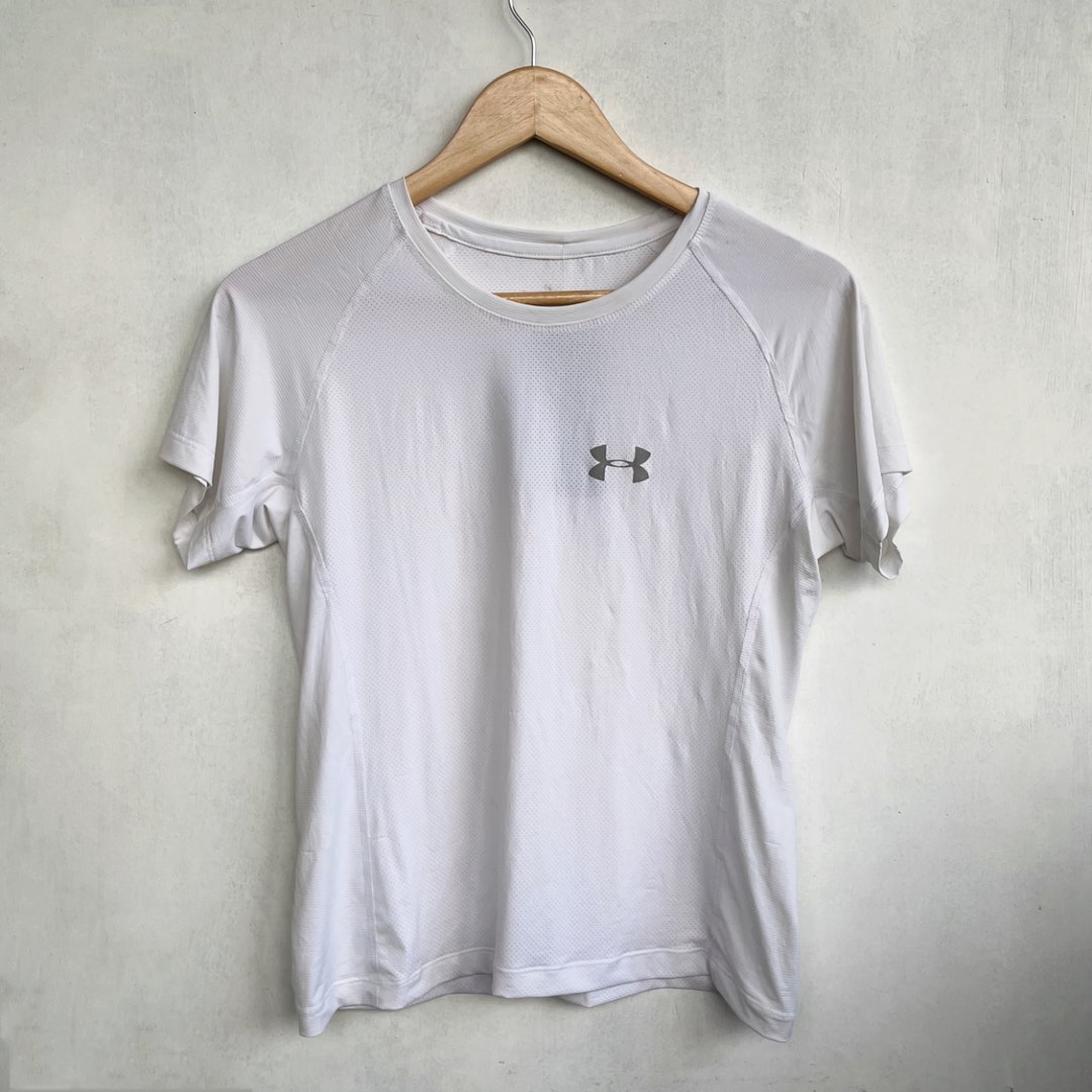 Under Armour White Compression Shirt, Men's Fashion, Activewear on ...