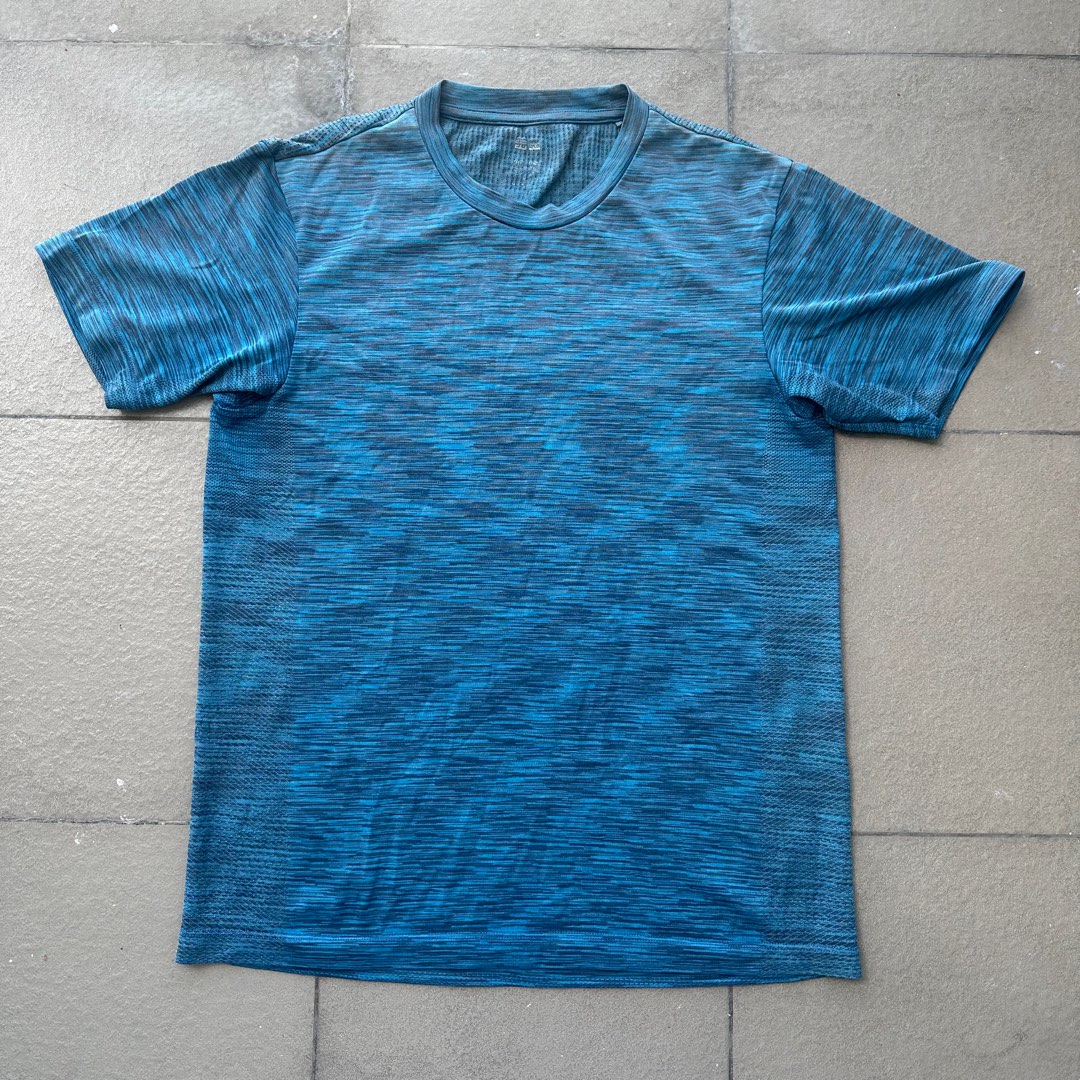 Uniqlo Dri-Fit in Aqua Blue, Men's Fashion, Activewear on Carousell