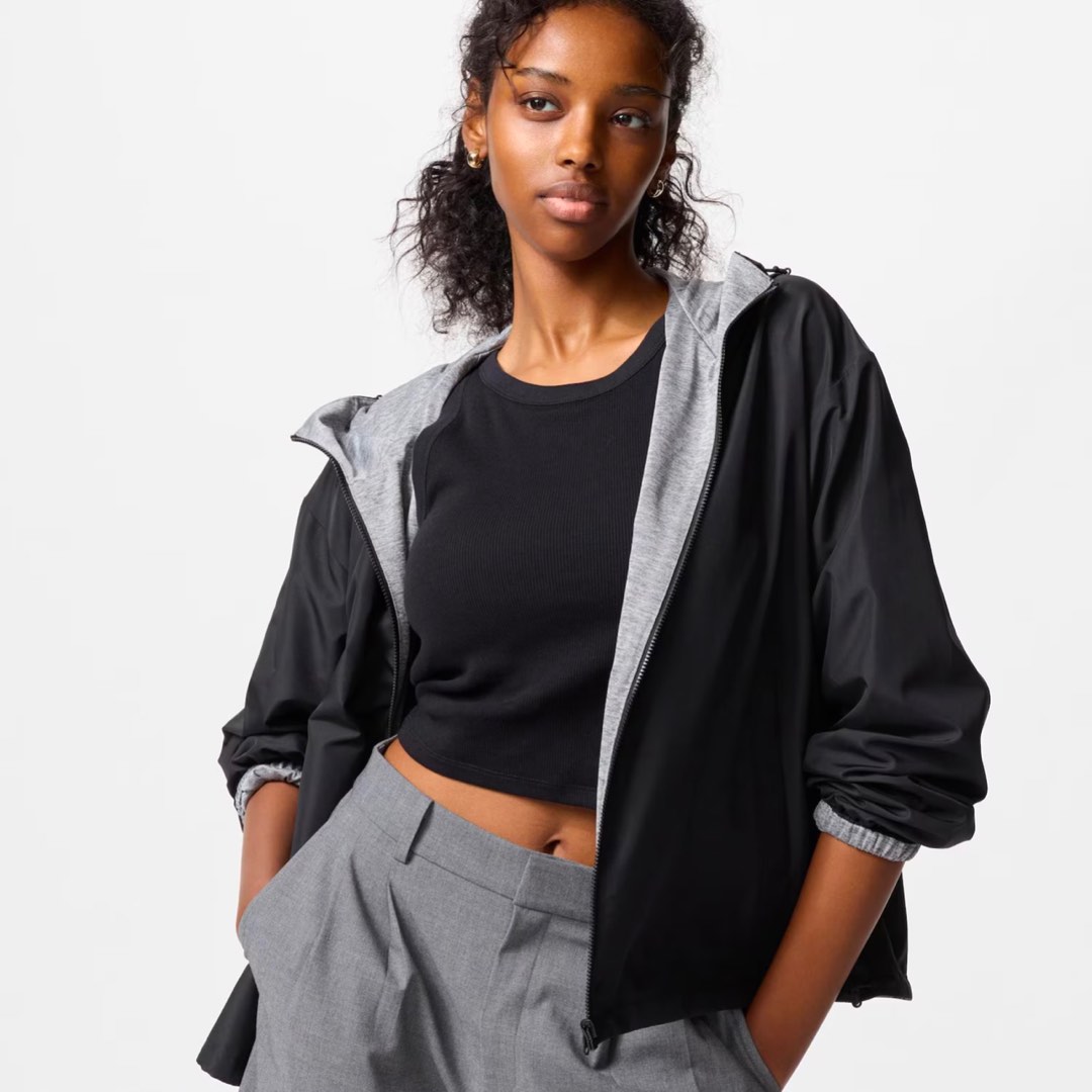 UNIQLO reversible parka XL, Women's Fashion, Coats, Jackets and ...