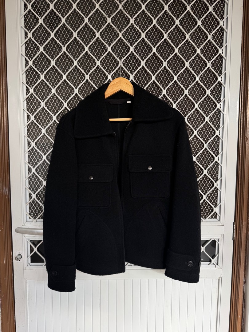 Uniqlo U Wool Jacket, Men's Fashion, Tops & Sets, Formal Shirts on ...