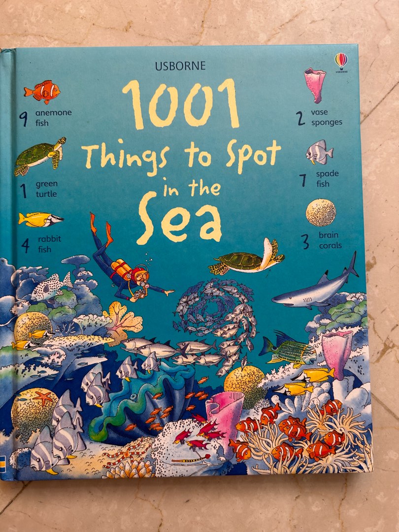Usborne 1001 Things to Spot in the Sea, Hobbies & Toys, Books ...