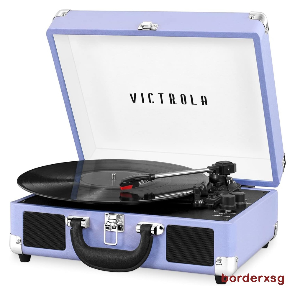 Victrola Vintage 3-Speed Bluetooth Portable Suitcase Record Player with ...
