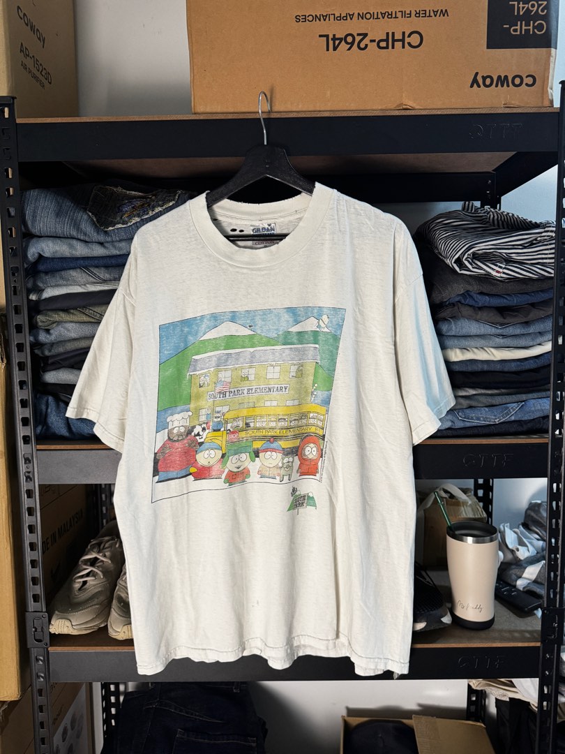 VINTAGE DISTRESSED THRASHED SOUTH PARK CARTOON TV SHOW TEE, Men's ...